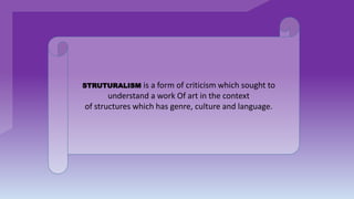 Structuralism ! | PPTX | Science