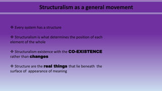 Structuralism ! | PPTX | Science
