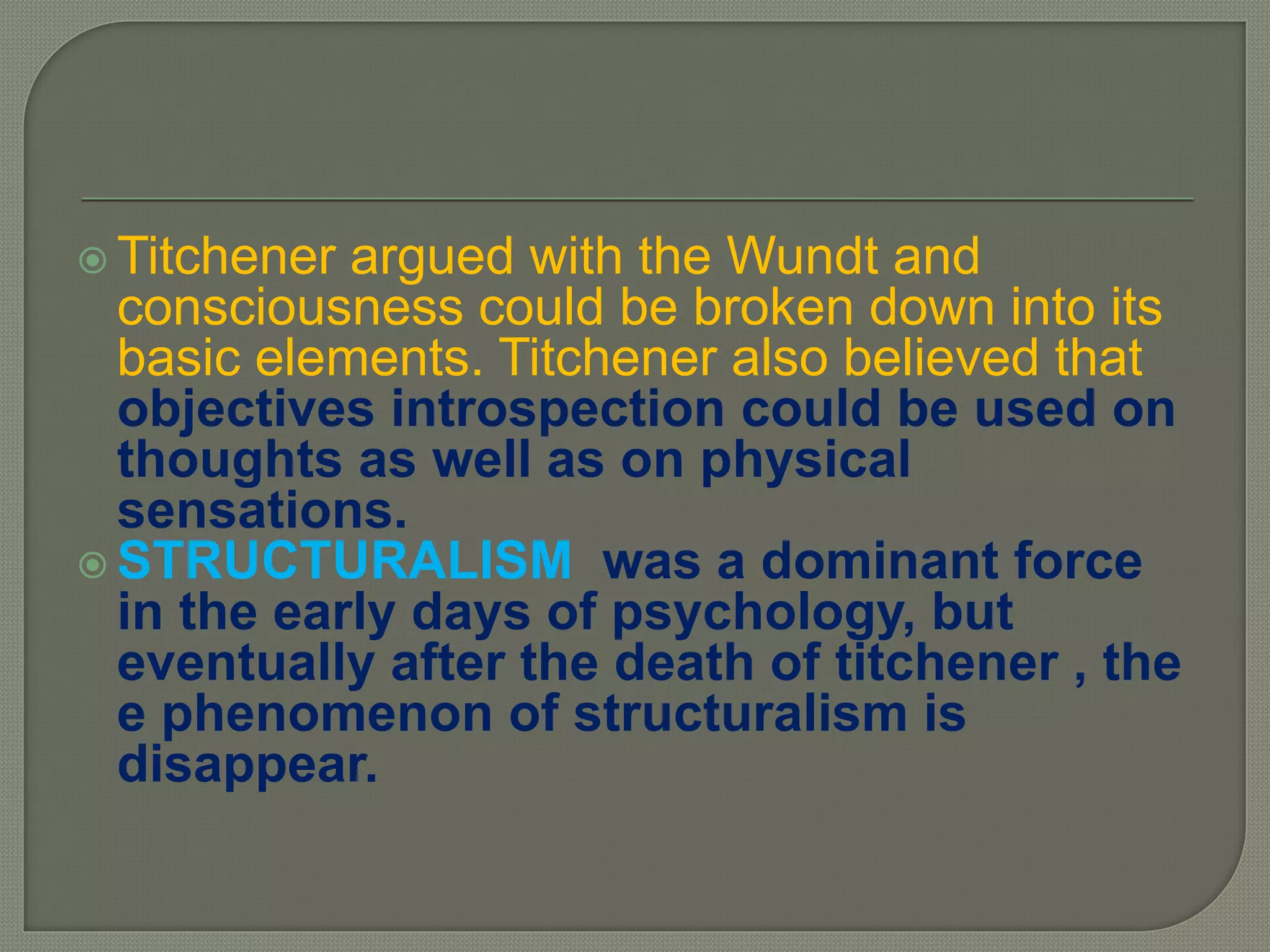 Structuralism School of Psychology | PPTX