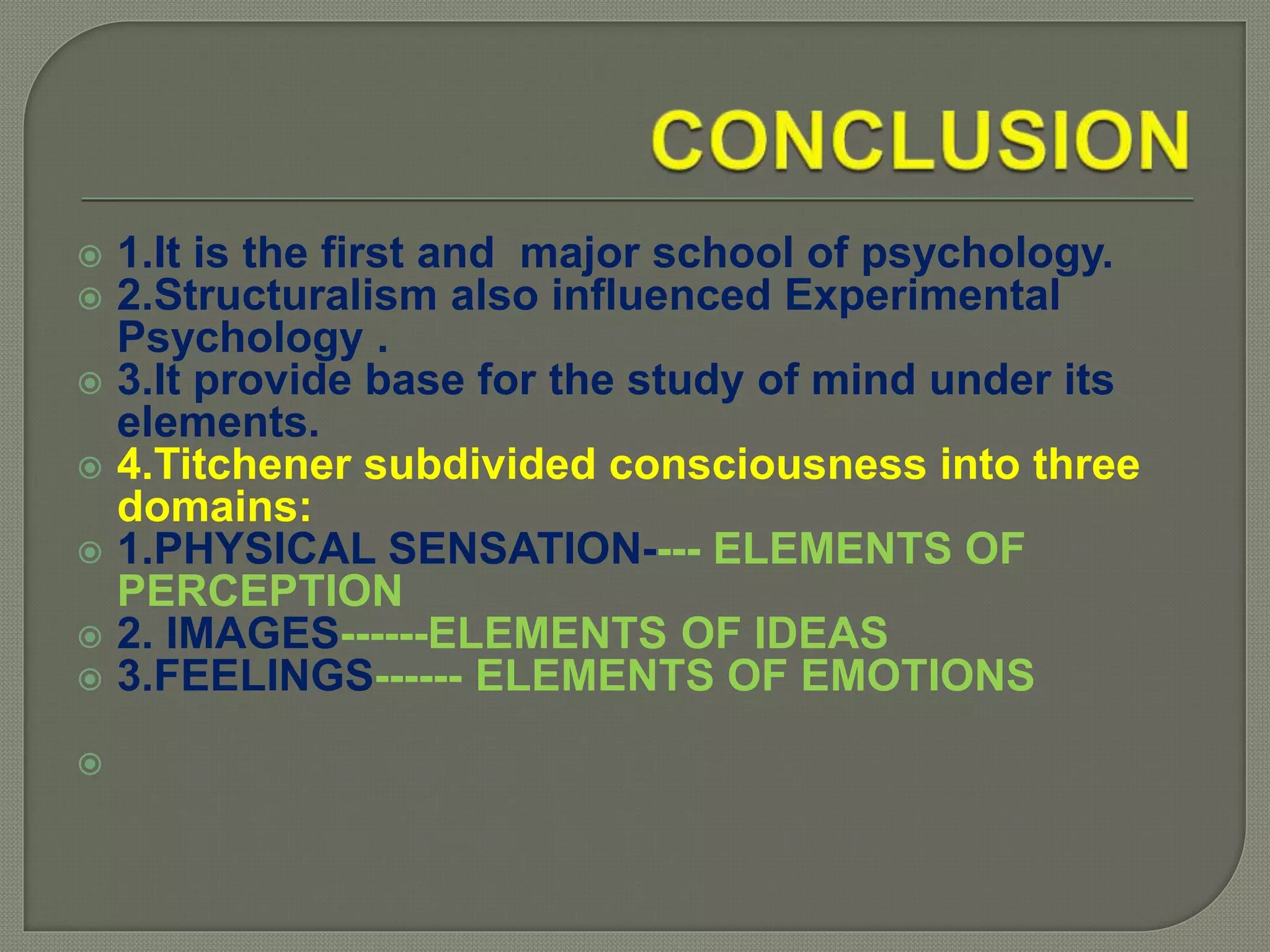 Structuralism School of Psychology | PPTX