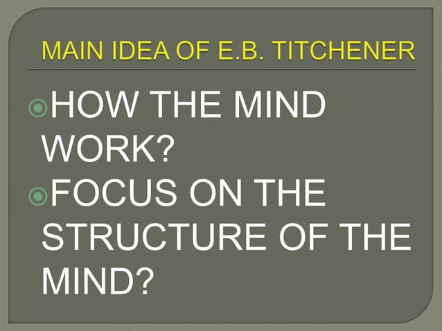 Structuralism School of Psychology | PPTX