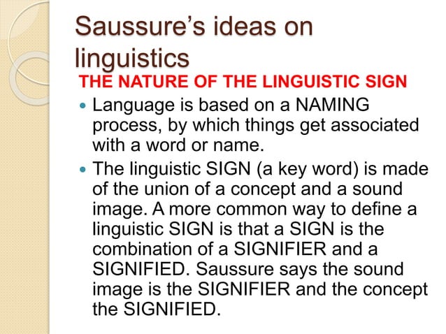 Structuralism In Linguistics Pptx