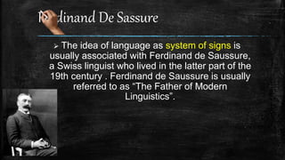 Structuralism in linguistics | PPTX