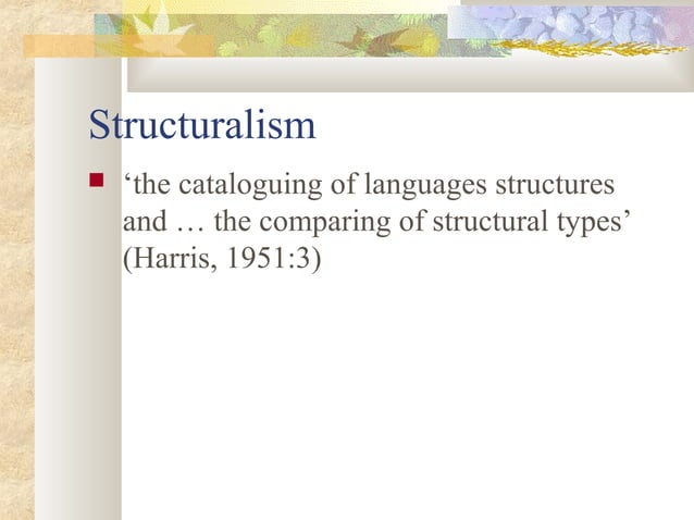Structuralism | PPT
