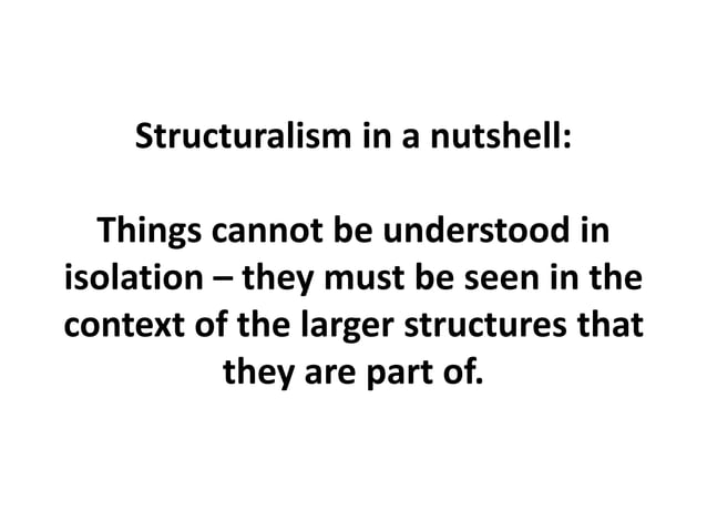 Structuralism & Narratology | PPT