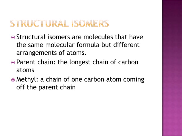 Structural isomers | PPTX