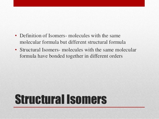 Isomerism Meaning