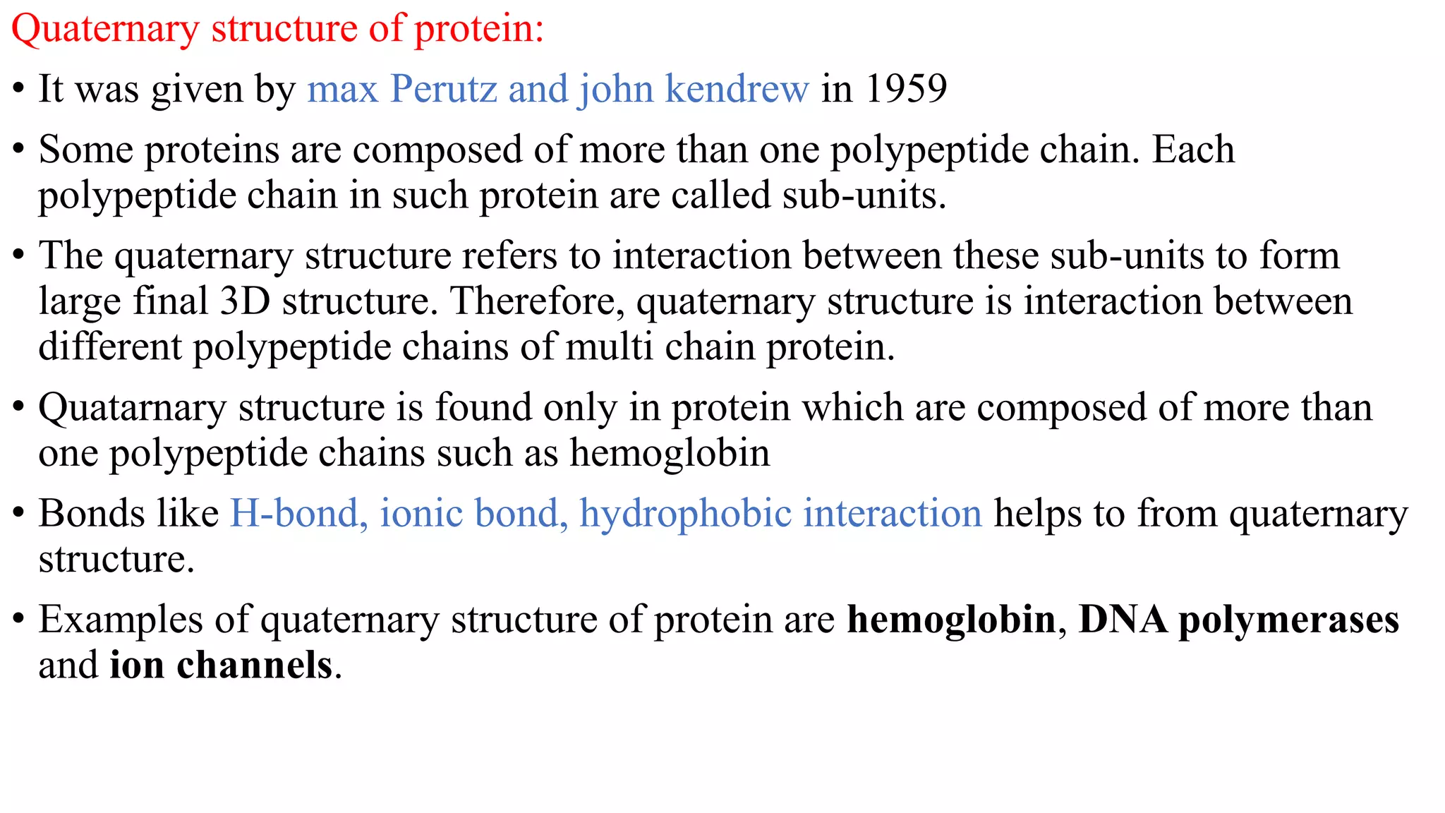 Structural level of organization of proteins | PPTX