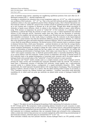 Structural mathematical models describing water clusters | PDF