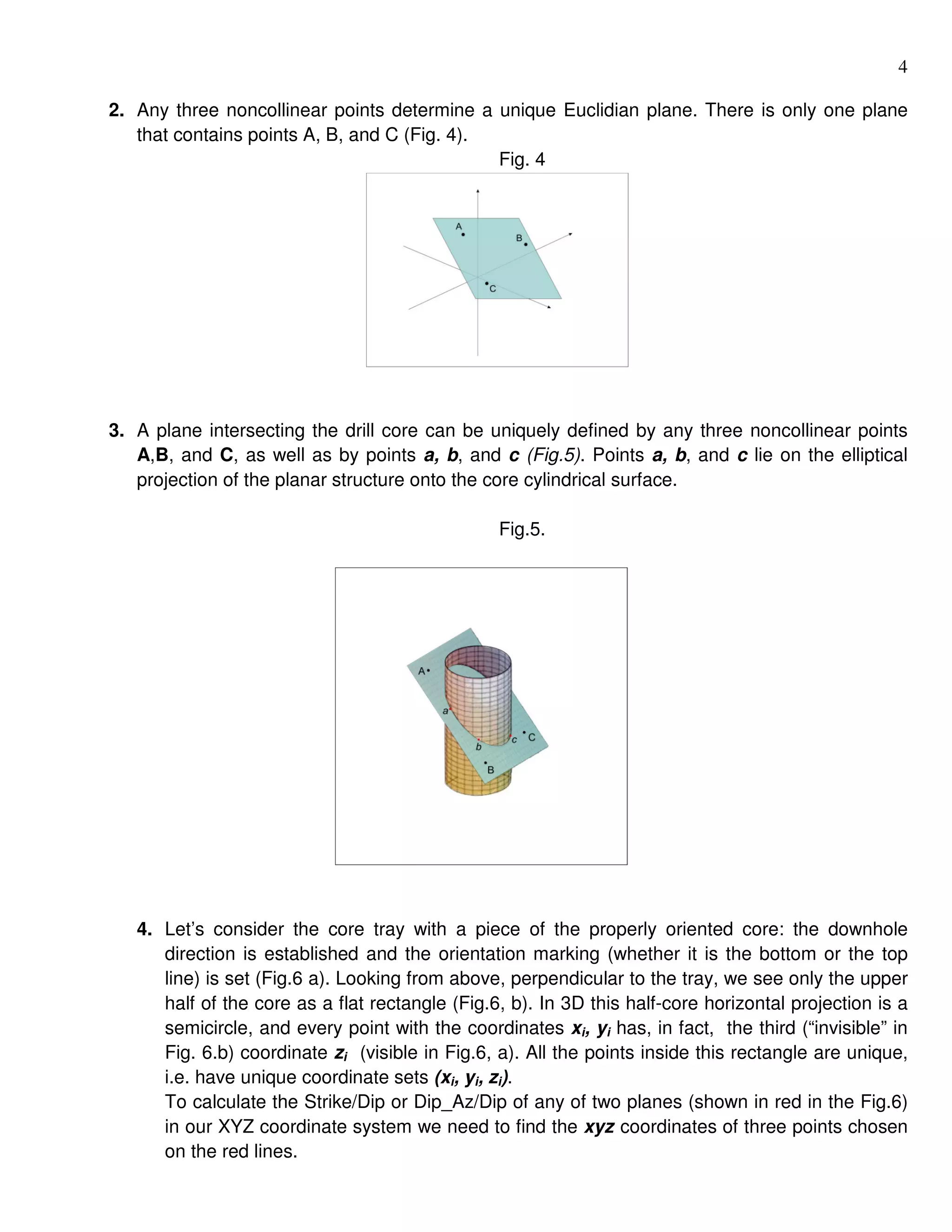 Structural measurements in oriented core photograph january 2019 ...