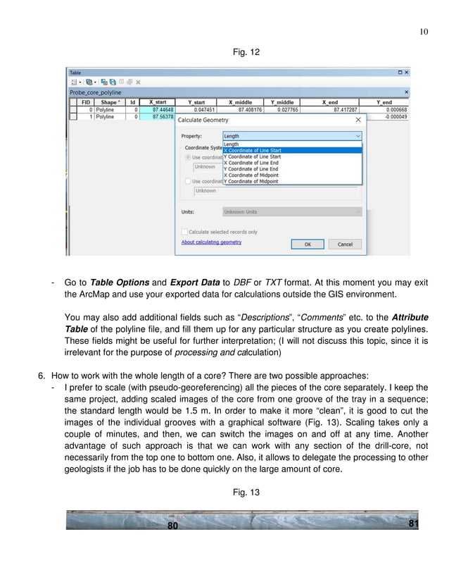 Structural measurements in oriented core photograph january 2019 ...