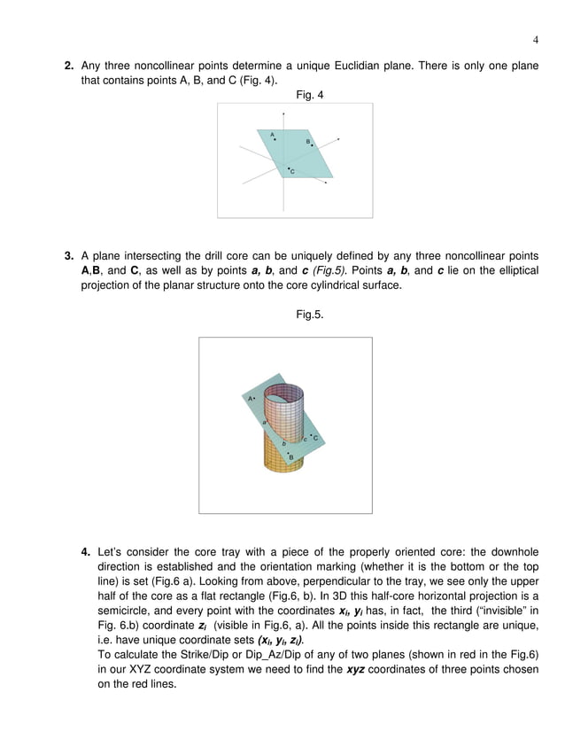 Structural measurements in oriented core photograph january 2019 ...