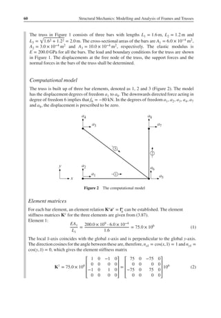 Structural mechanics _ modelling and analysis of frames and trusses ...