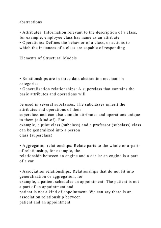 Structural ModelingDr. Ardeshir BadrObjectives• .docx