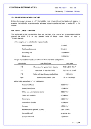 STRUCTURAL MODELING NOTES - rev.3.5 | PDF