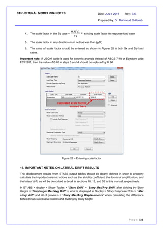 STRUCTURAL MODELING NOTES - rev.3.5 | PDF