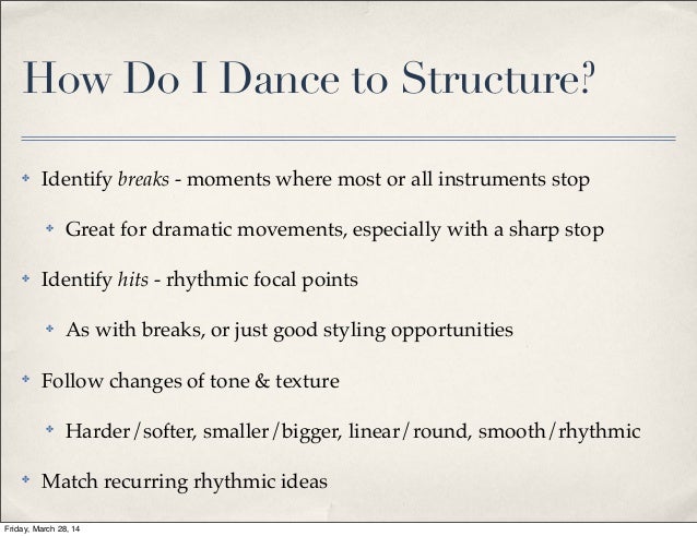 Structural musicality in swing dancing