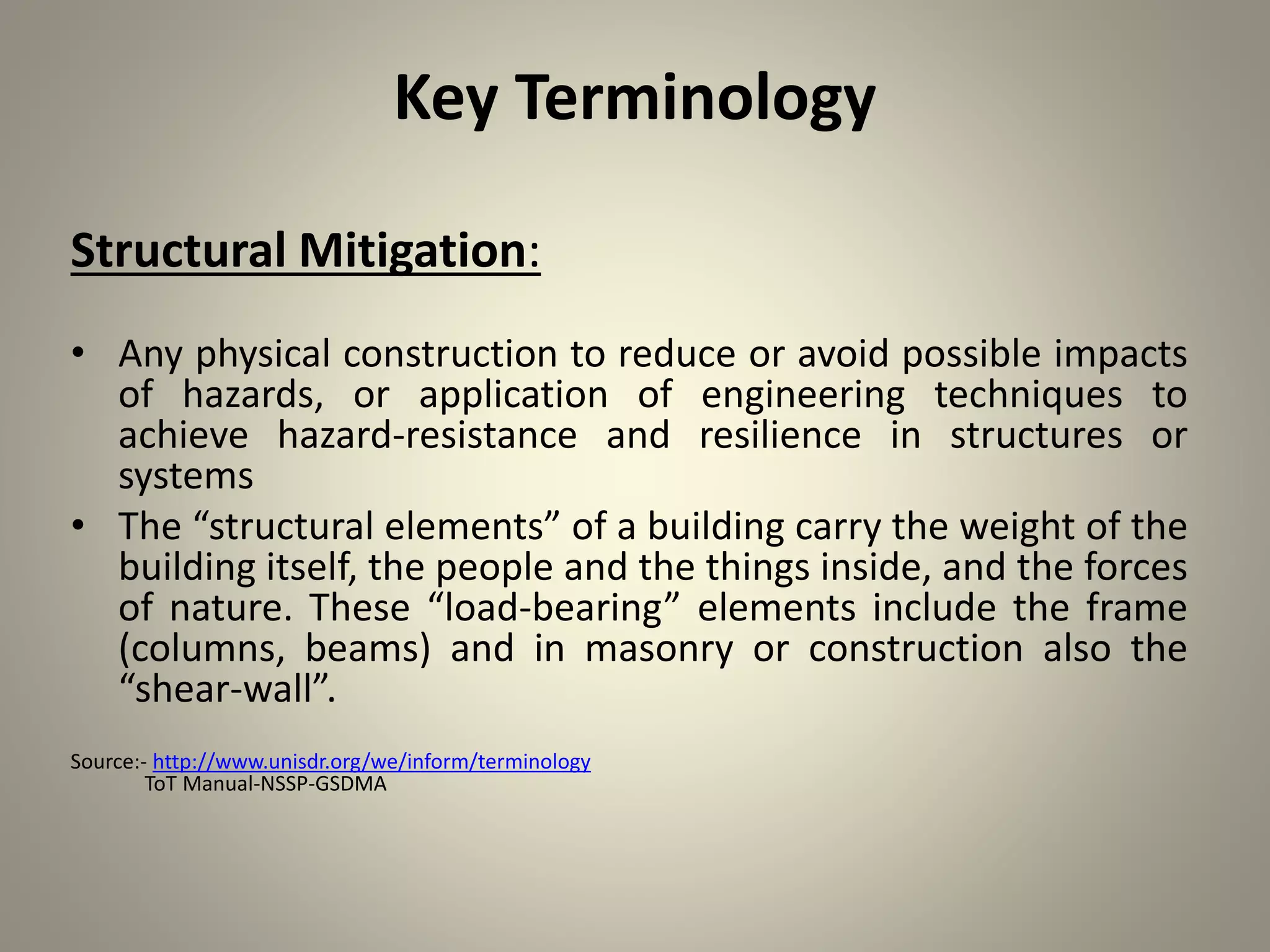 Structural and Non strutural mitigation | PPSX