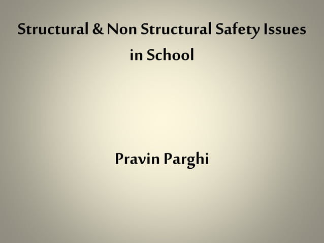 Structural and Non strutural mitigation | PPT