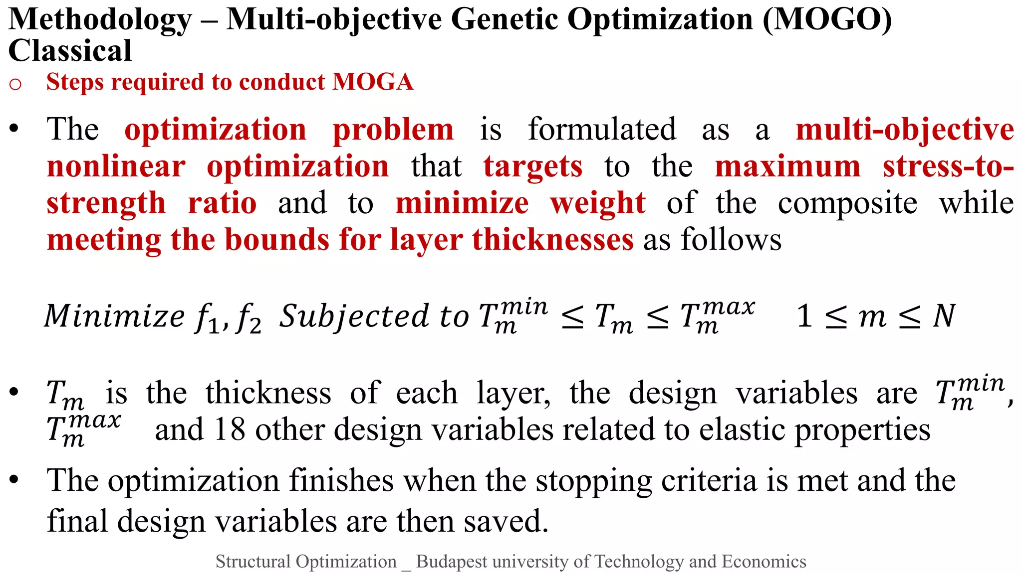 Multi-Objective Genetic Topological Optimization for Design of composite wall barriers under ...