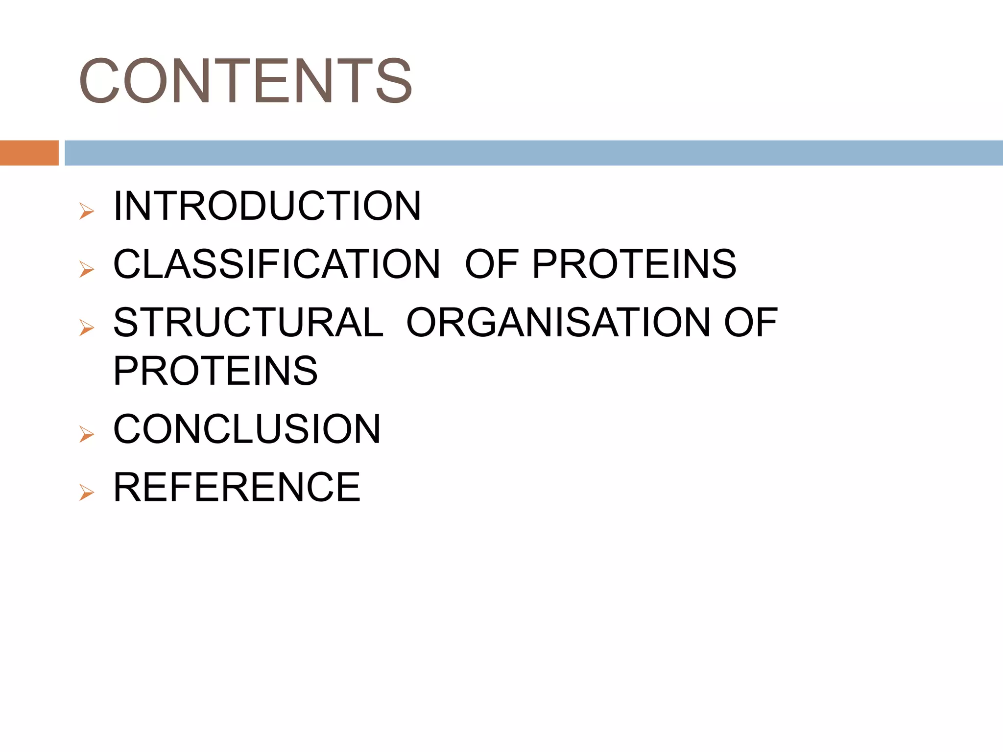 Structural organisation of protiens | PPTX