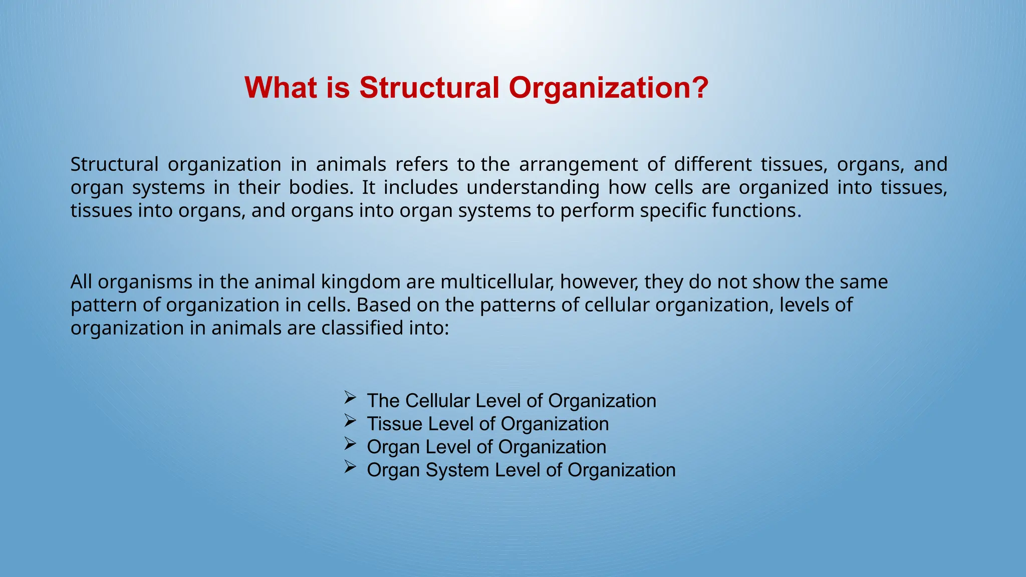Structural Organization in Animals. Class 11 Biologypptx | PPTX