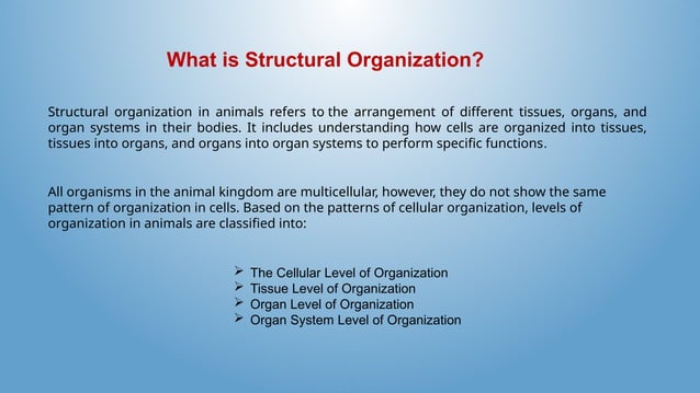 Structural Organization in Animals. Class 11 Biologypptx | PPTX