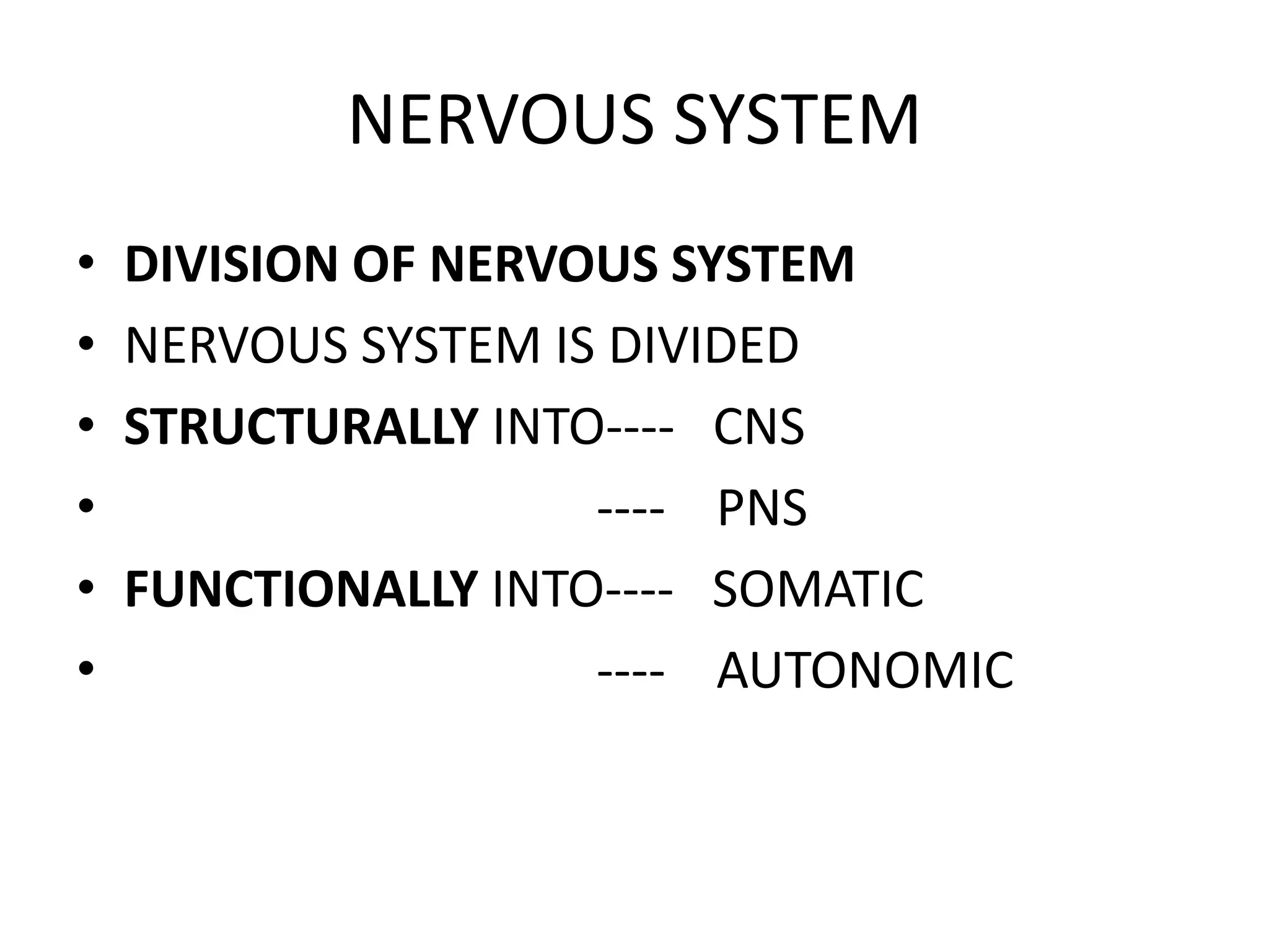 Structural organization of nervous system new | PPTX