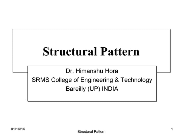 Structural patterns | PPT