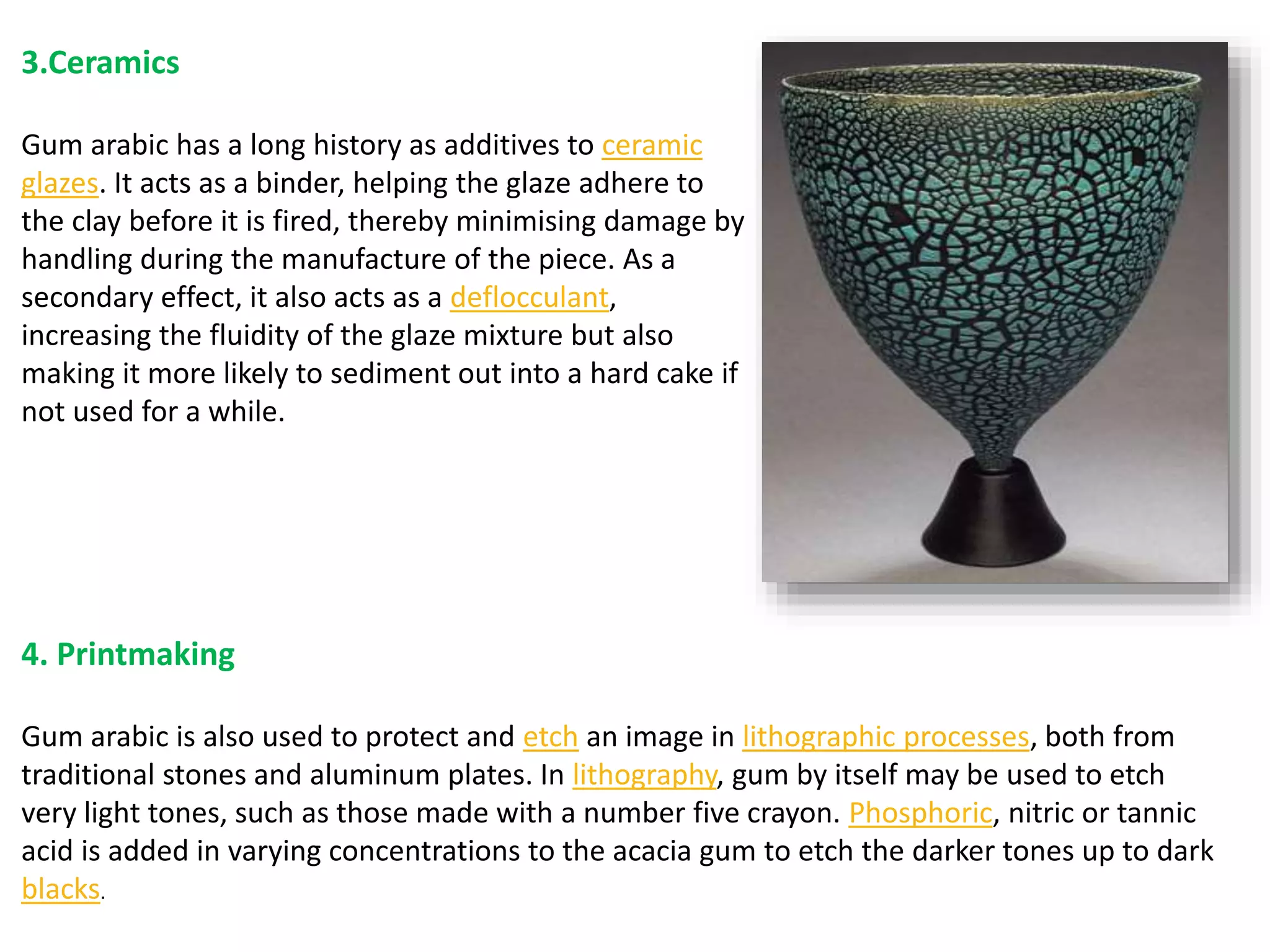 GUM ARABIC, GUM GHATTI, GUM TRAGACANTH | PPTX