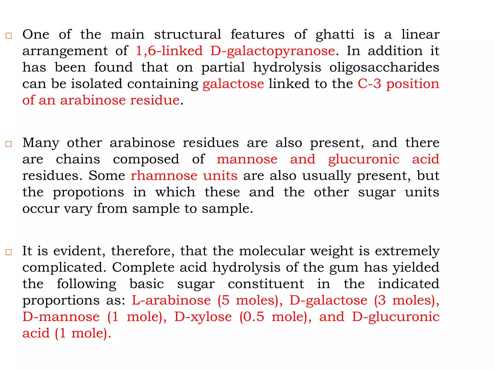 GUM ARABIC, GUM GHATTI, GUM TRAGACANTH | PPTX