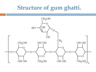 GUM ARABIC, GUM GHATTI, GUM TRAGACANTH | PPTX