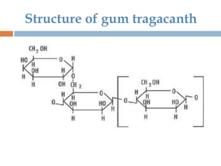 GUM ARABIC, GUM GHATTI, GUM TRAGACANTH | PPT