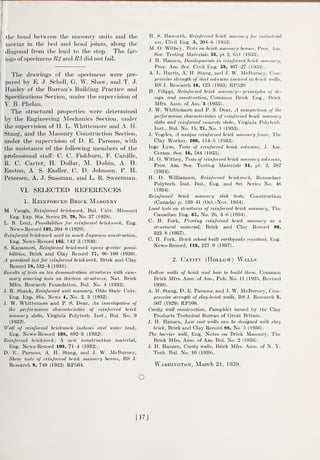 Structural properties of a reinforced brick wall construction and a ...