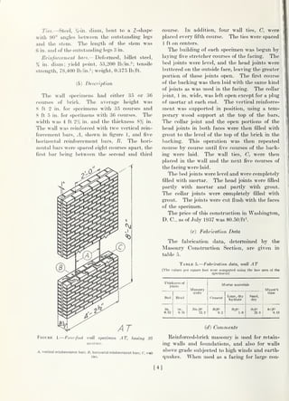 Structural properties of a reinforced brick wall construction and a ...