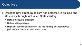Structural Racism: a “Cause of Causes” | PDF