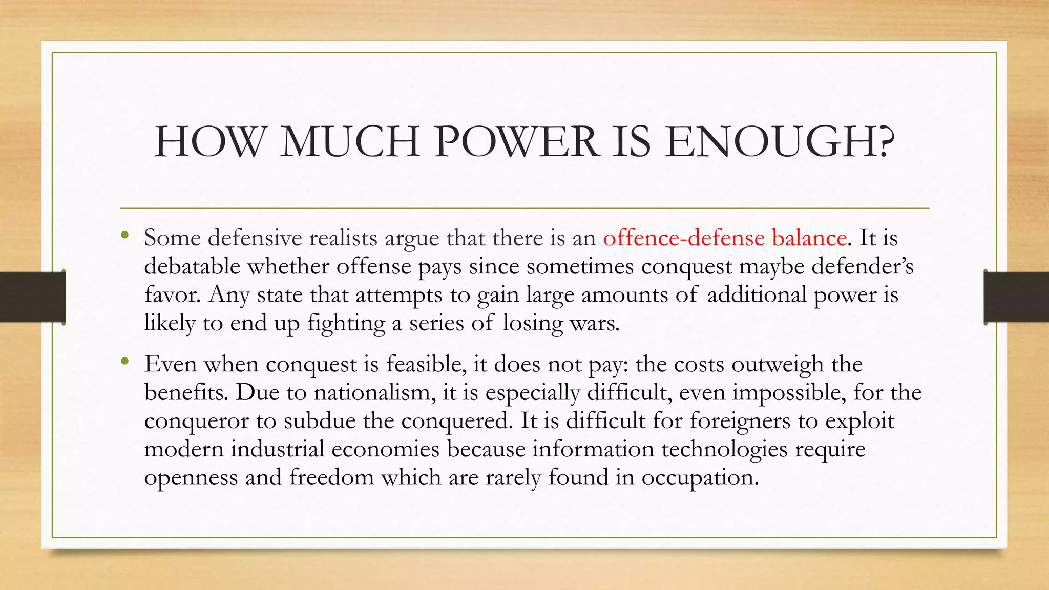 Structural realism lecture presentation | PPTX