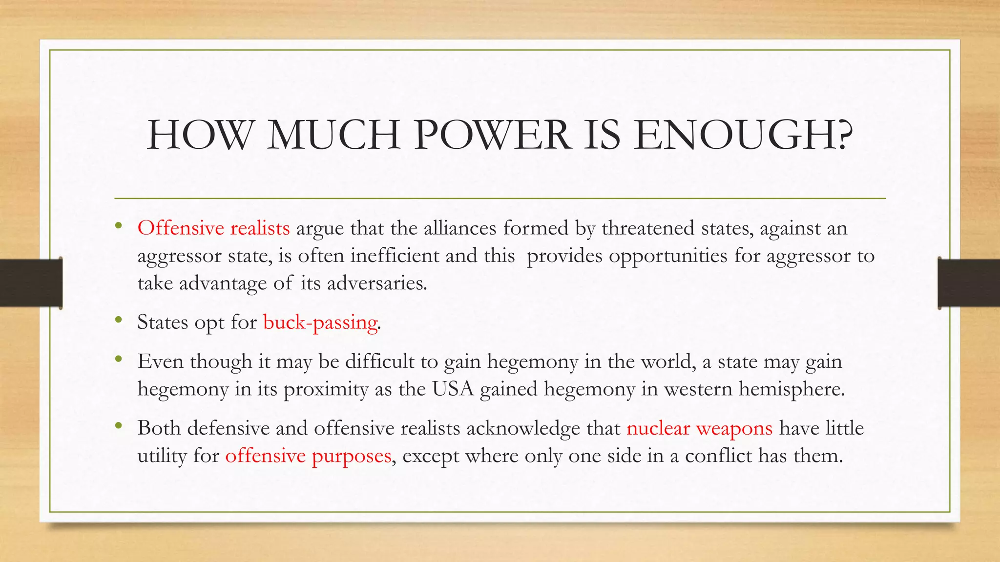 Structural realism lecture presentation | PPTX