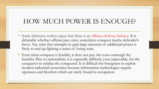 Structural realism lecture presentation | PPTX | Political Issues ...