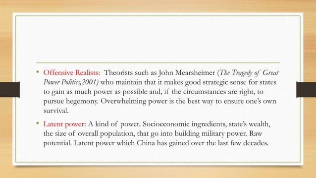 Structural realist vocabulary for beginners | PPTX