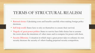 Structural realist vocabulary for beginners | PPTX