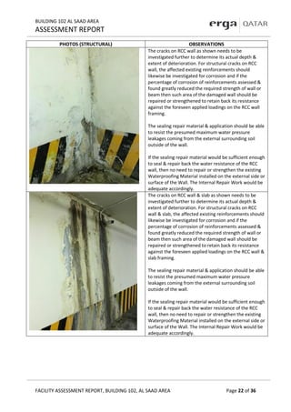 STRUCTURAL REPAIR ASSESSMENT REPORT RCC HI-RISE BUILDING | PDF