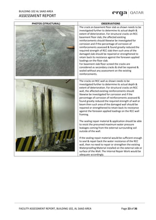STRUCTURAL REPAIR ASSESSMENT REPORT RCC HI-RISE BUILDING | PDF
