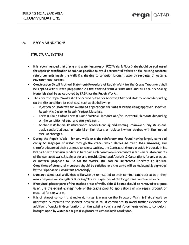 STRUCTURAL REPAIR ASSESSMENT REPORT RCC HI-RISE BUILDING | PDF