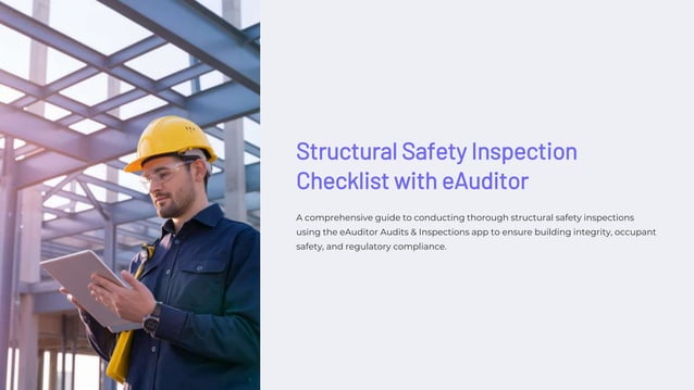 Structural Safety Inspection Checklist with eAuditor Audits & Inspections | PDF
