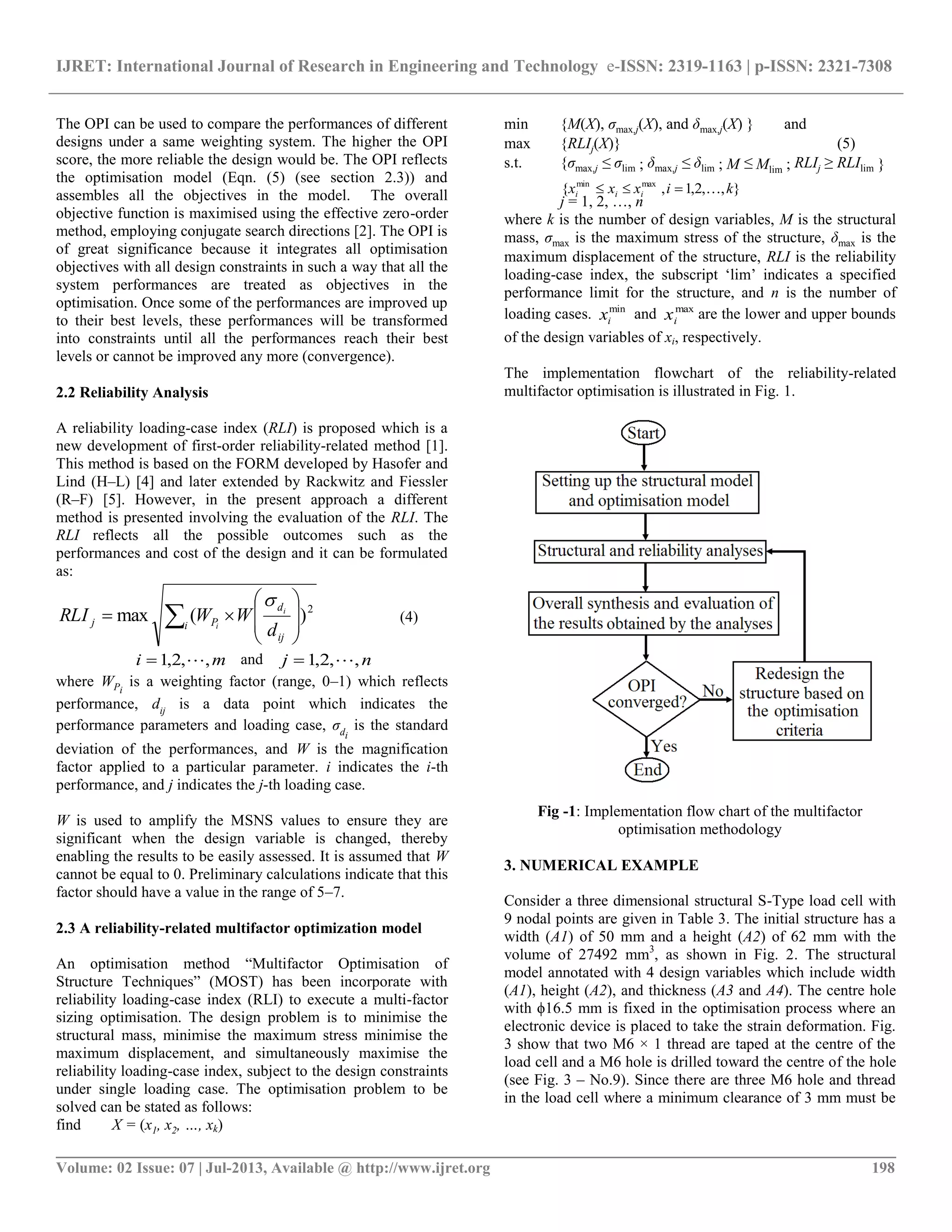 Structural sizing and shape optimisation of a load cell | PDF