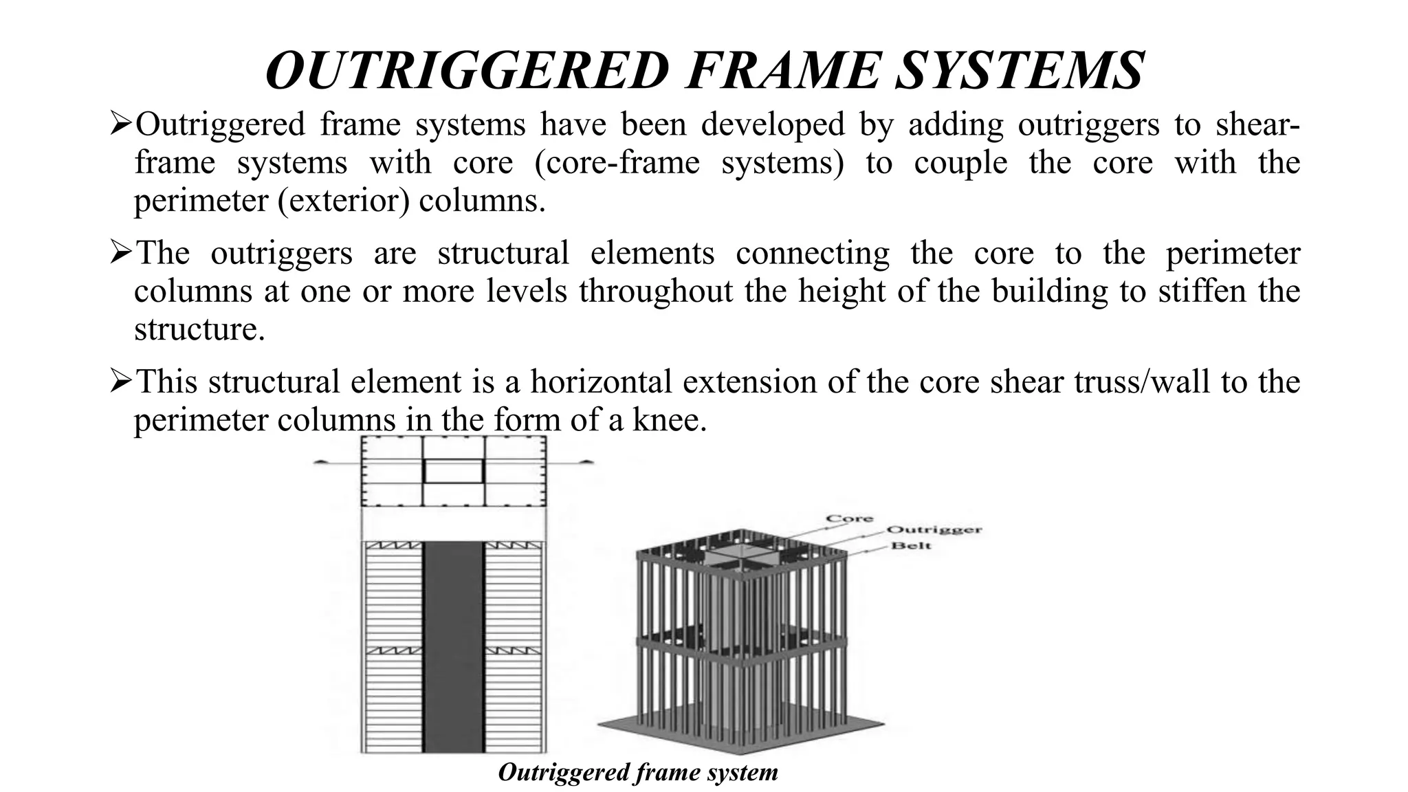 Structural systems and aerodynamic in multi stoery buildings | PPTX