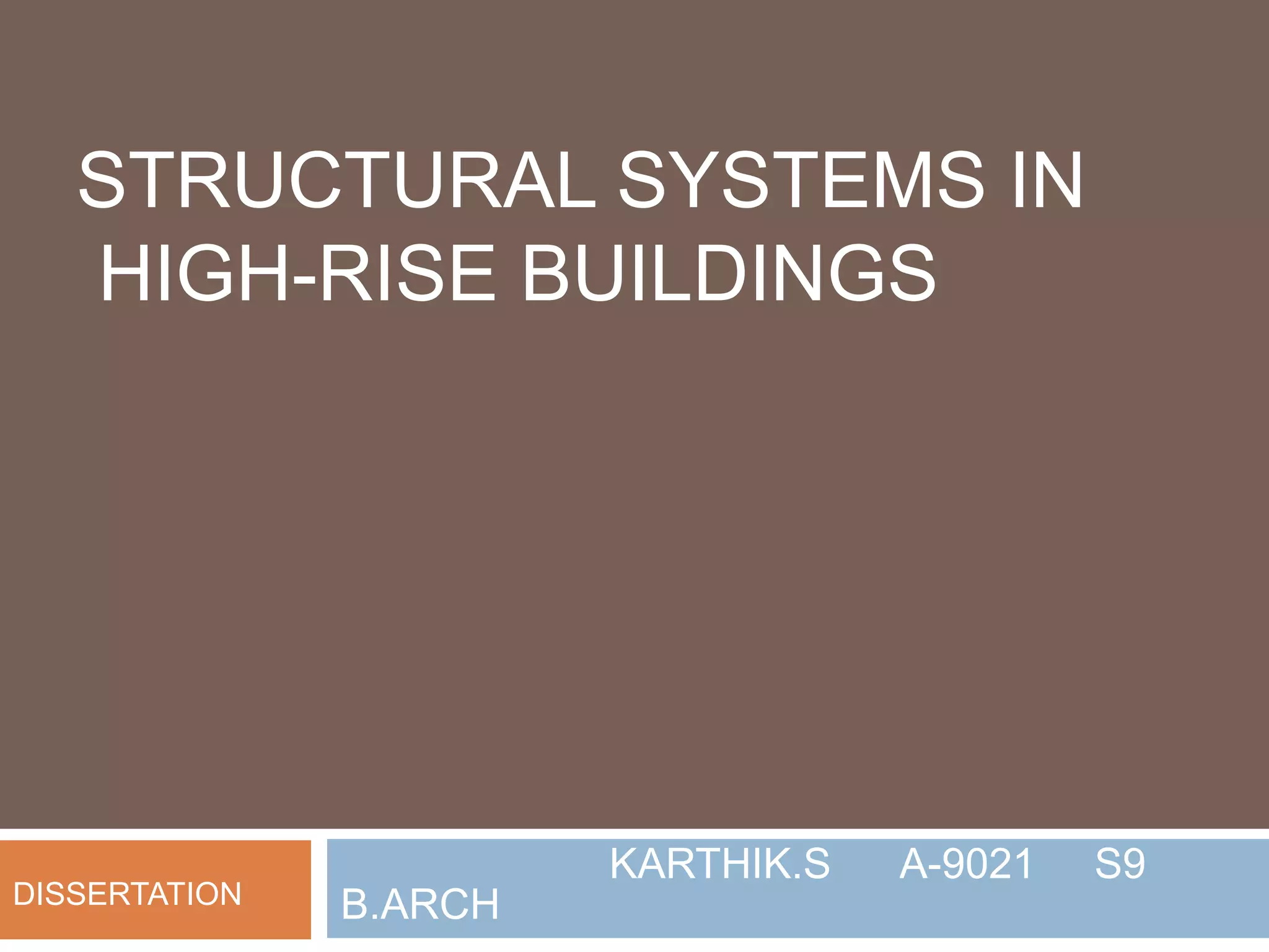 Structural systems in high rise buildings | PPTX | Civil Engineering ...