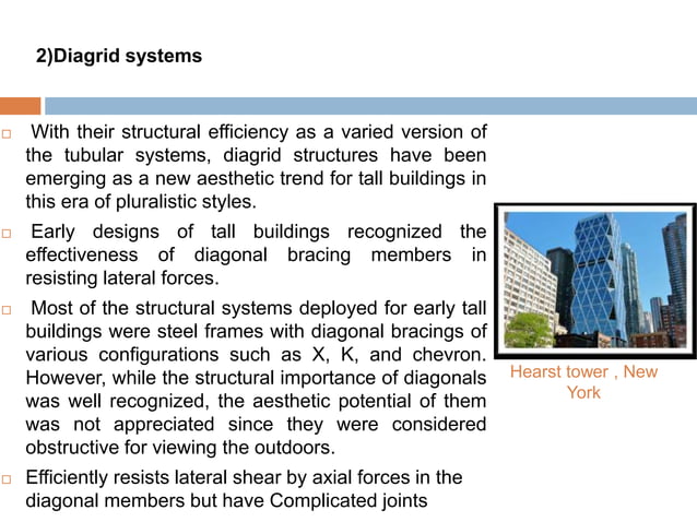 Structural systems in high rise buildings