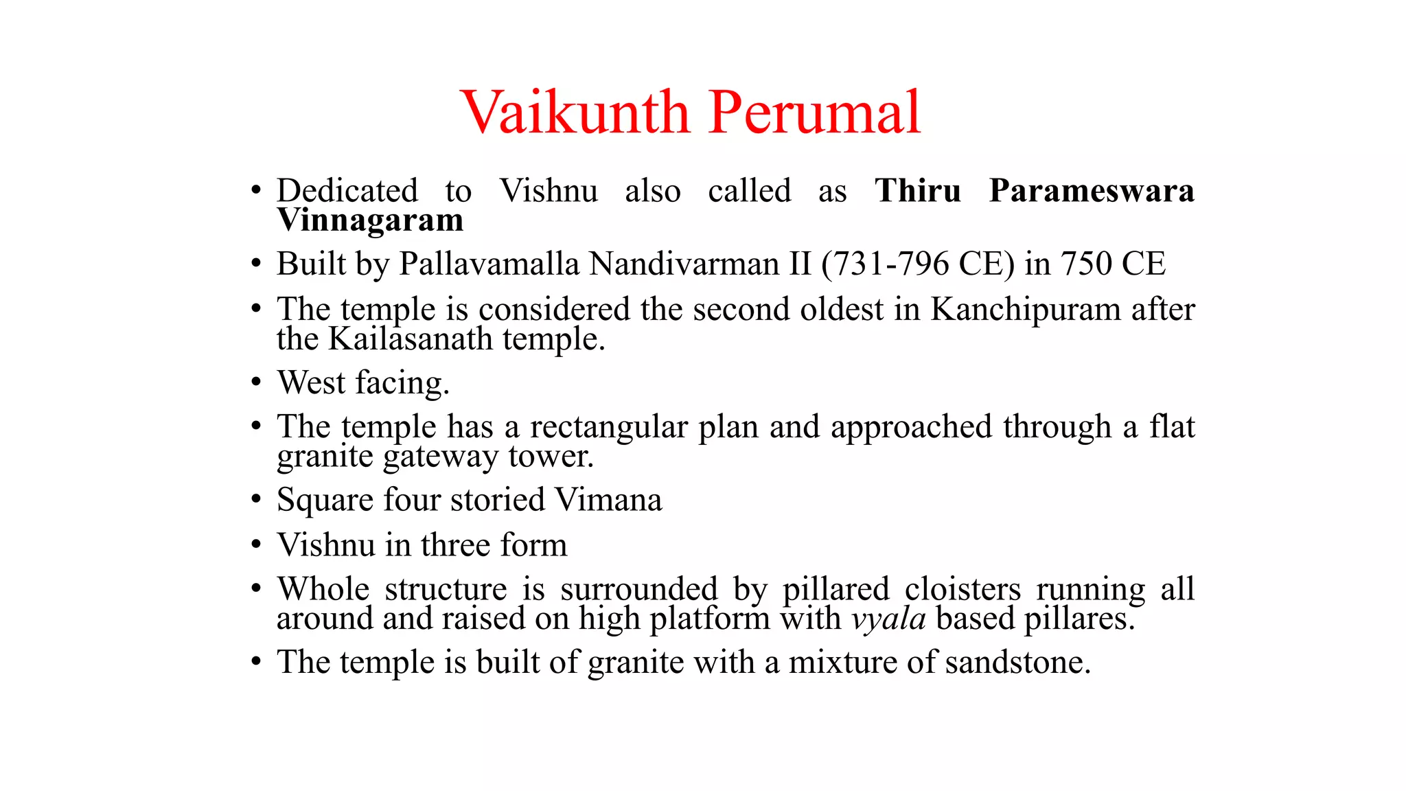Structural temples of mahabalipuram and kanchipuram | PDF
